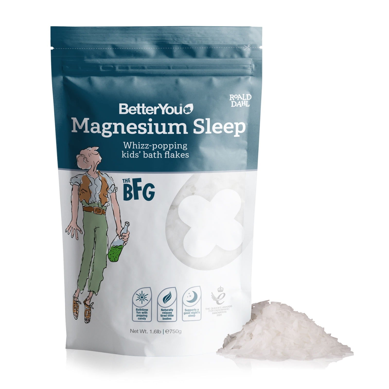 Magnesium Sleep Kids' Bath Flakes - Magnesium-Badeflocken für Kinder f