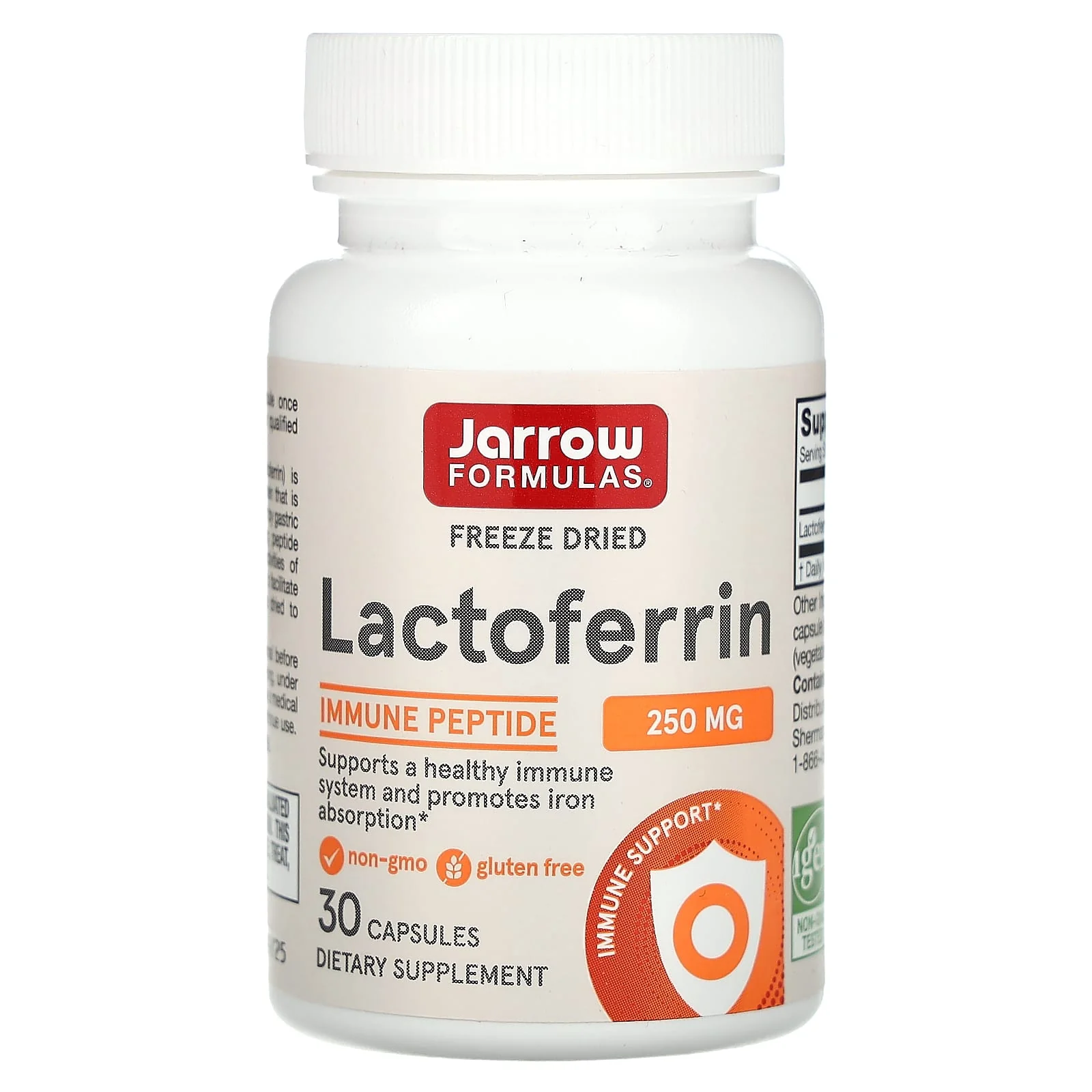 JARROW FORMULAS Lactoferrin 250 mg - Lactoferrin 250 mg (30 Kapseln ...