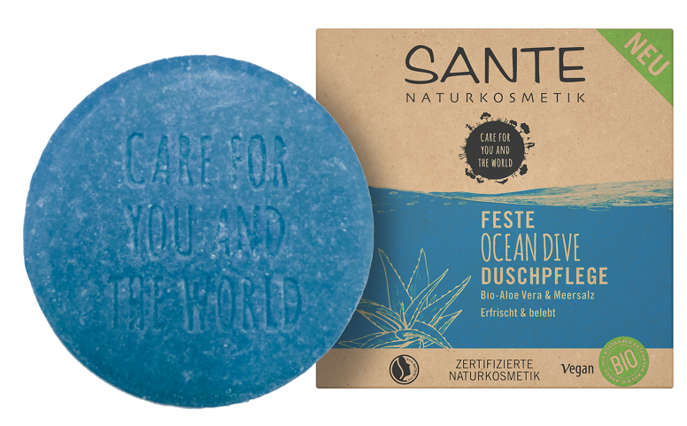 ALOES & SEA SALINE BODY SOAP OCEAN DIVE ECO 80 g - SANTE | Biolaboratorium