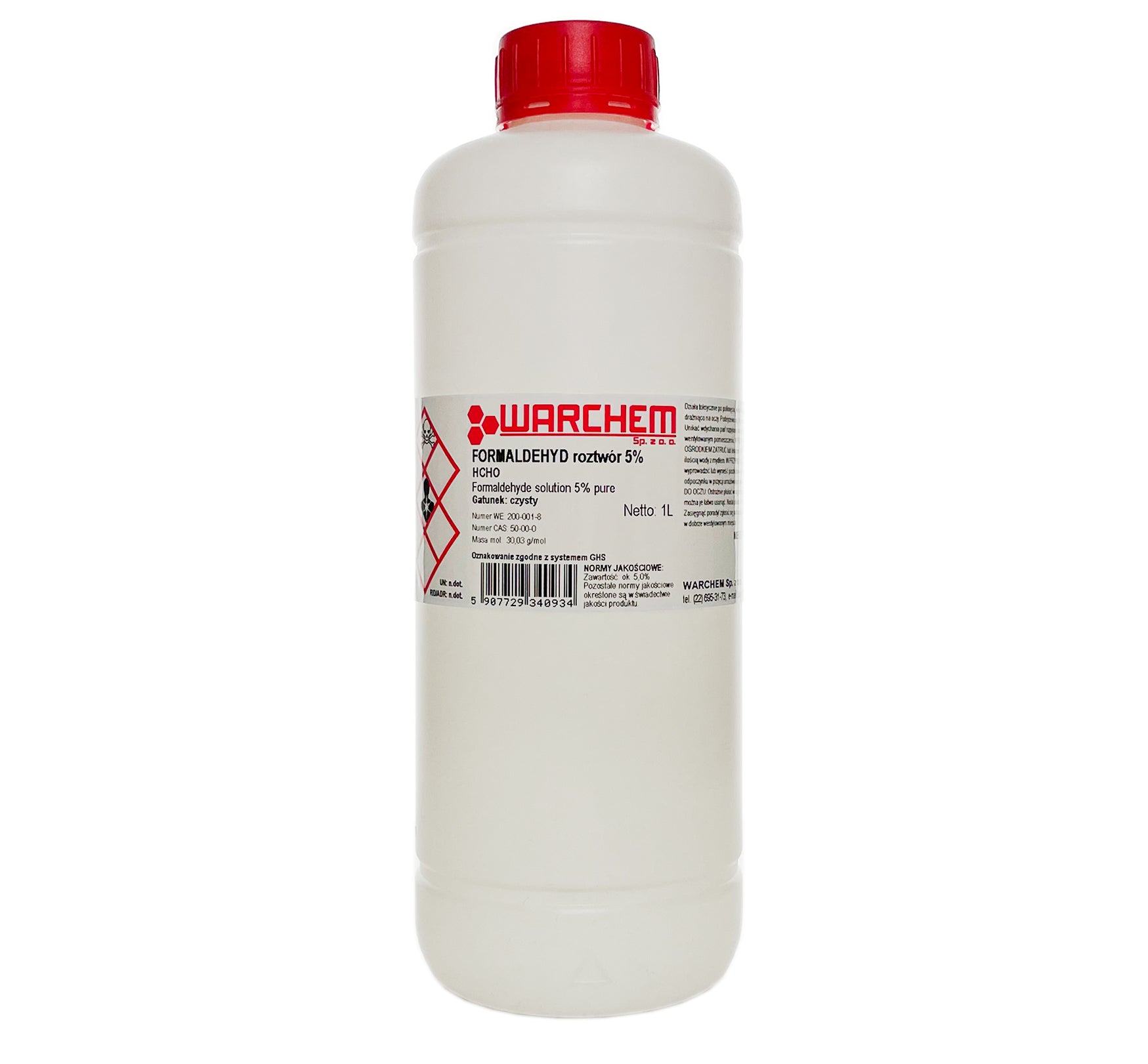 FORMALDEHYDE 5% - pure 1L WARCHEM