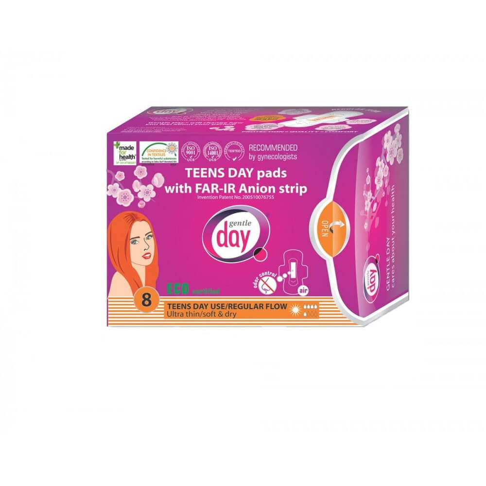 Day pads with anion strips (youth) 8 pieces - GENTLE DAY