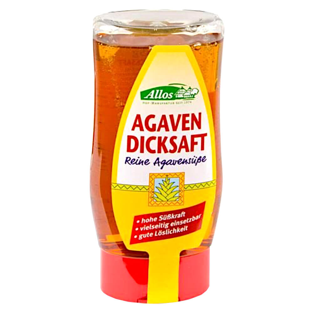 Agave syrup ORGANIC 345 g (250 ml) - ALLOS – Biolaboratorium