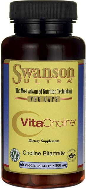Vitacholine Choline Bitartrate 300 mg 60 Capsules SWANSON – Biolaboratorium