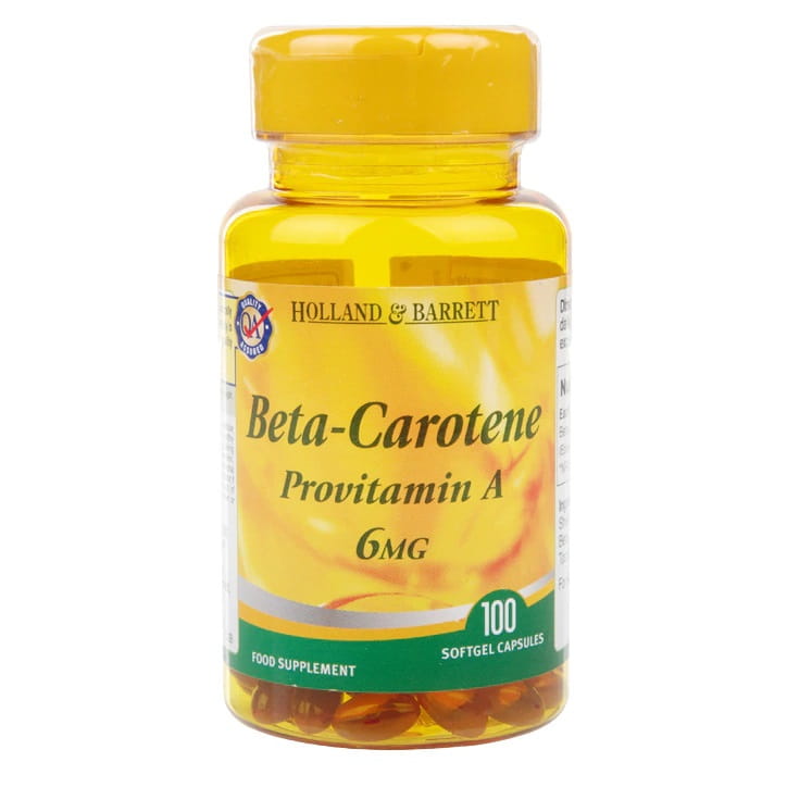 Beta-Carotin Provitamin A 100 Kapseln HOLLAND & BARRETT – Biolaboratorium