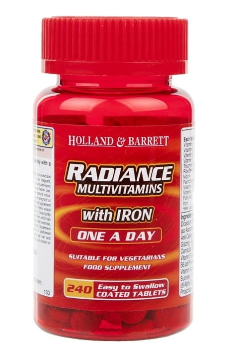 Radiance Multivitamins with Iron 240 tablets HOLLAND & BARRETT ...