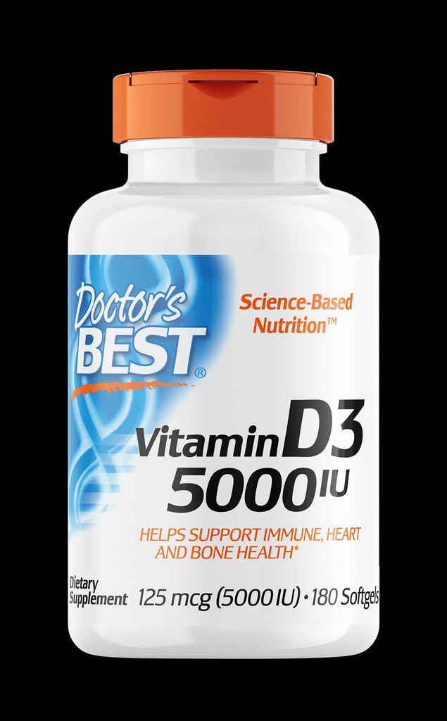 Vitamin D3 5000 IE 125 mcg 180 Kapseln DOCTOR'S BEST – Biolaboratorium