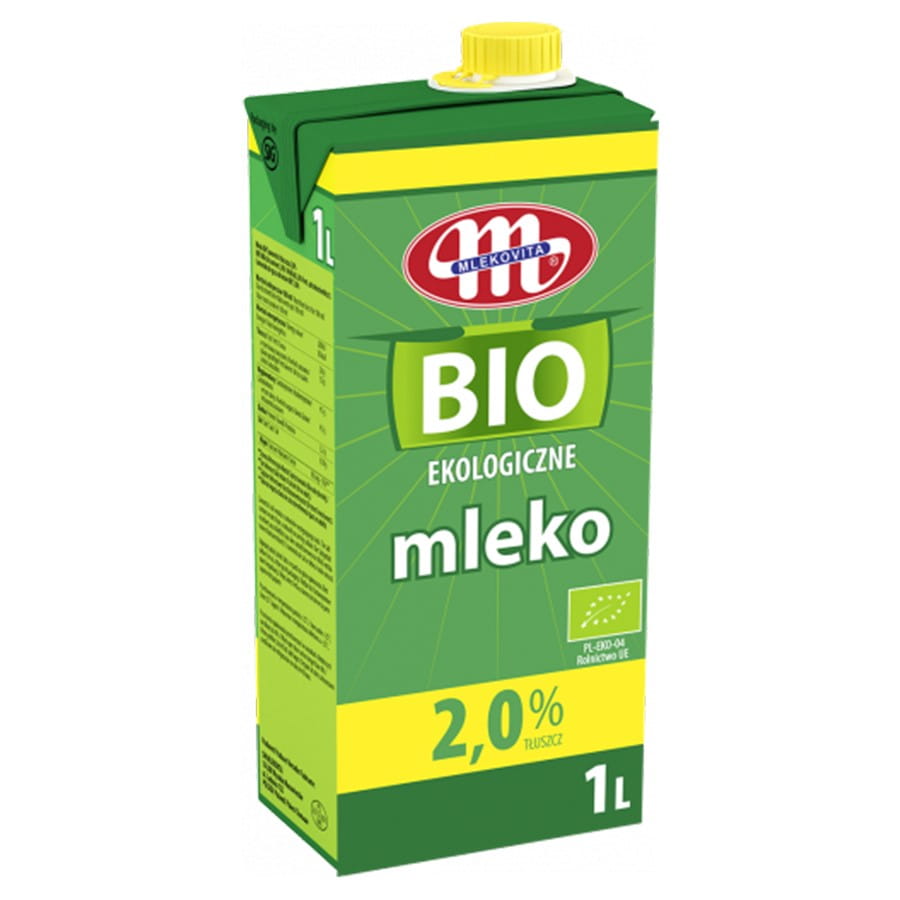 Uht-Milch 2% BIO 1l MLEKOVITA | Biolaboratorium